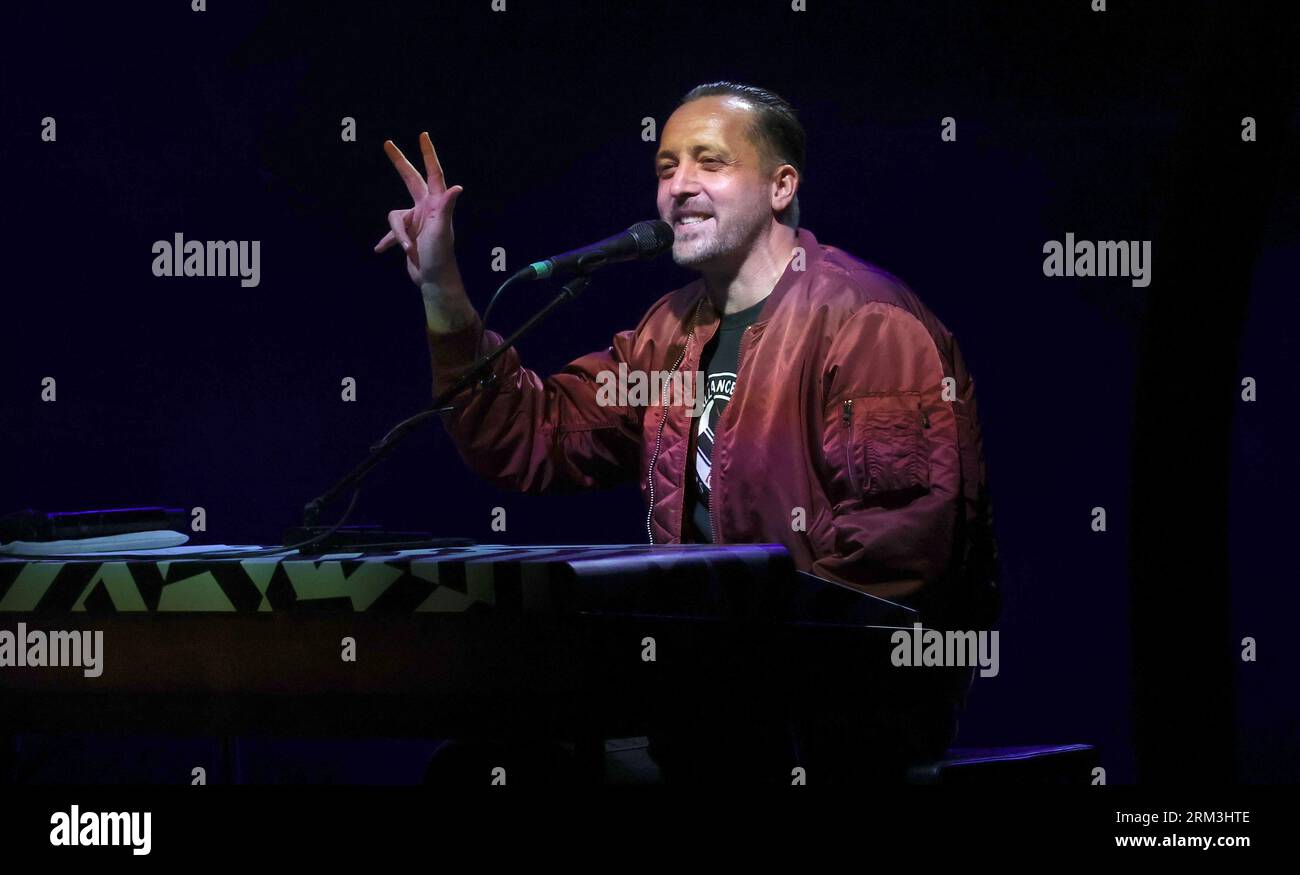 Jamel, Germany. 26th Aug, 2023. Rapper Danger Dan provides musical ...