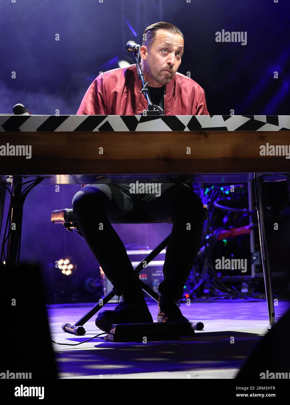 Jamel, Germany. 26th Aug, 2023. Rapper Danger Dan provides musical ...