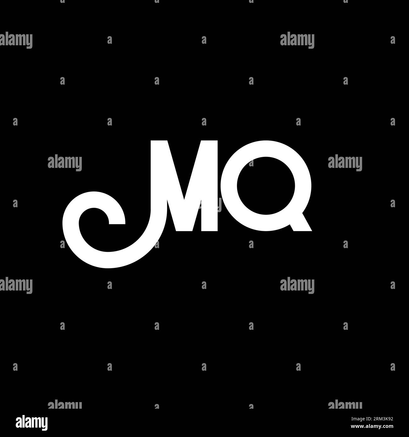 MQ Letter Logo Design. Initial letters MQ logo icon. Abstract letter MQ ...
