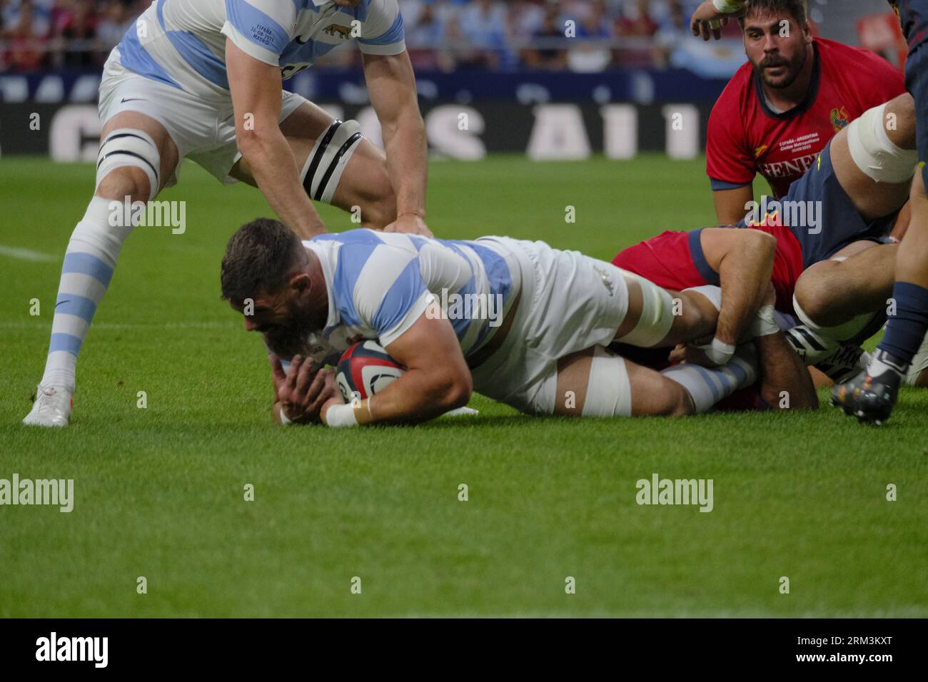 Metropolitano Stadium, Madrid, Spain. 26th Aug, 2023. Rugby teams in ...