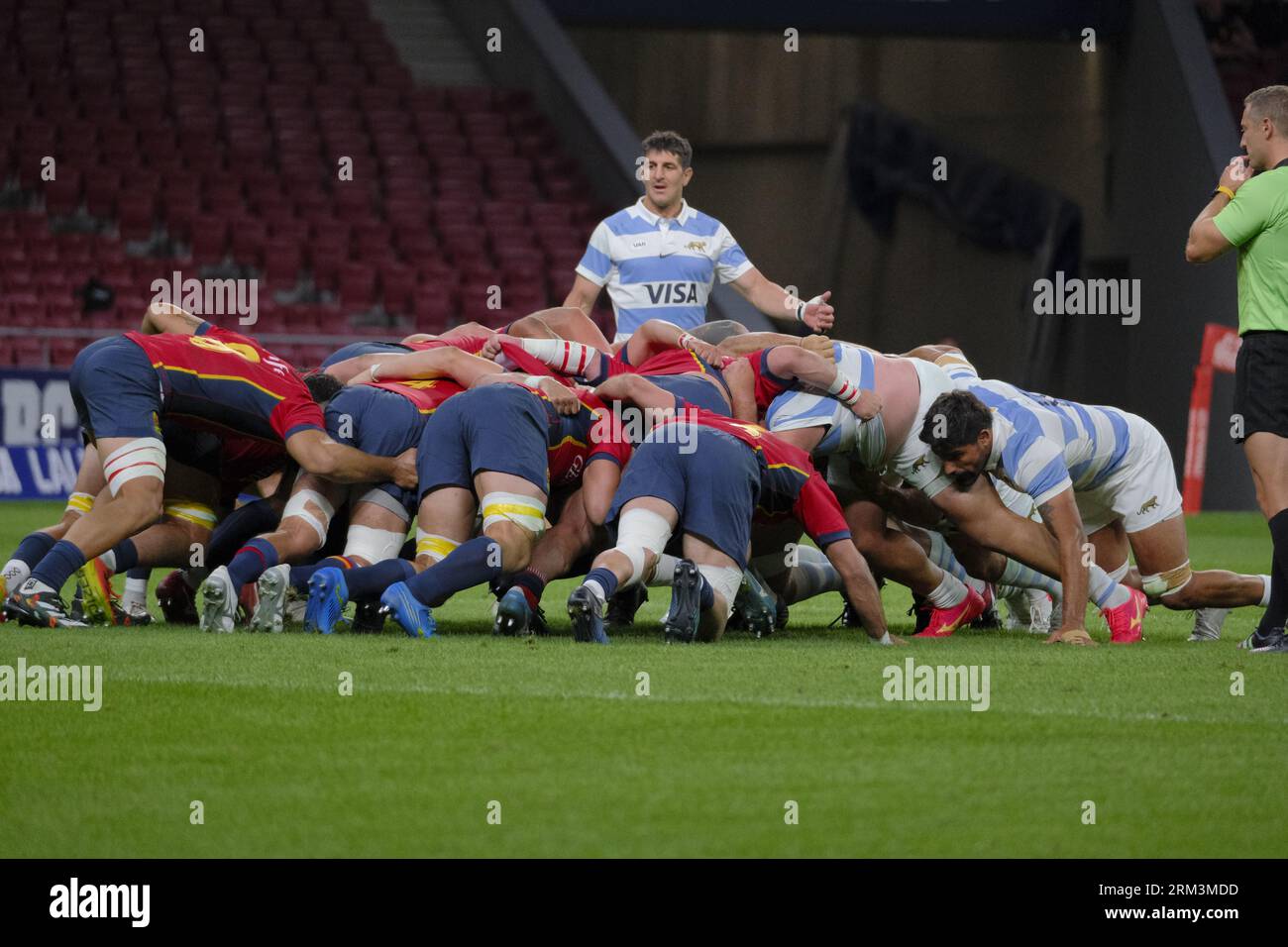 Metropolitano Stadium, Madrid, Spain. 26th Aug, 2023. Rugby teams in ...