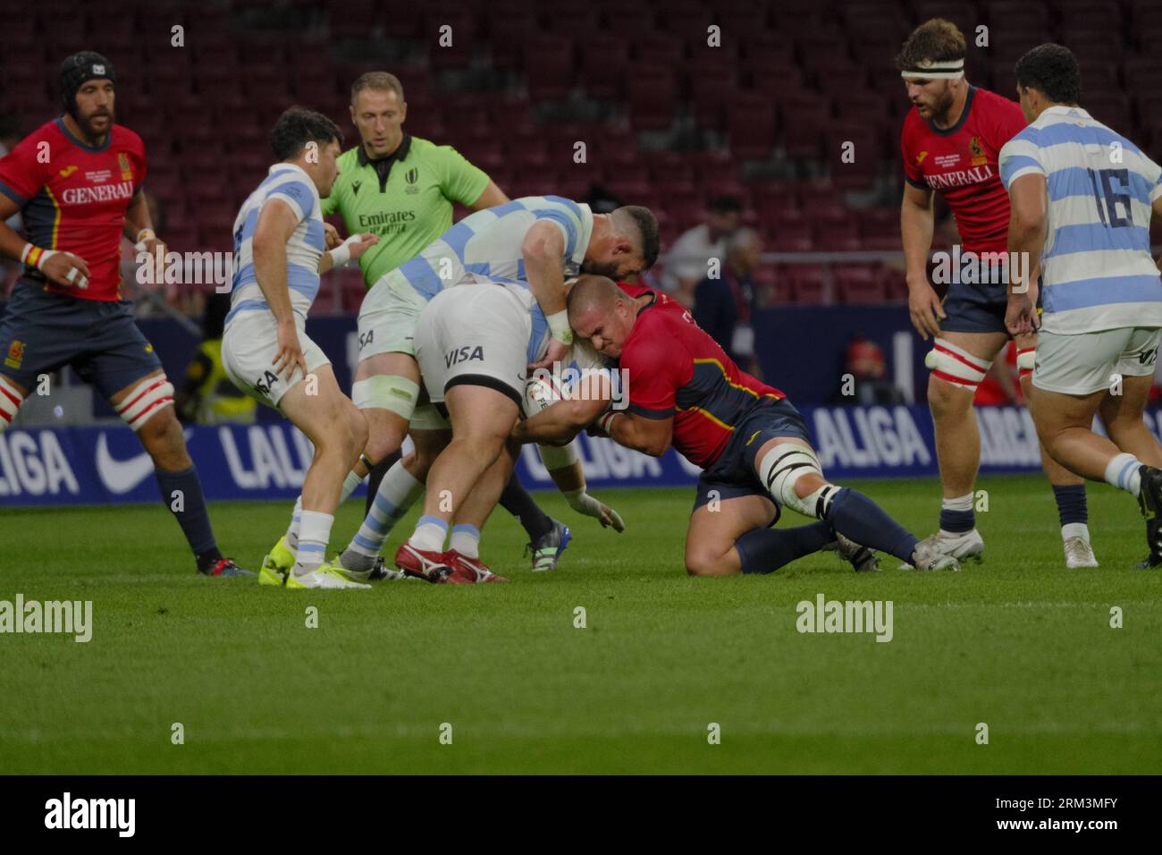 Metropolitano Stadium, Madrid, Spain. 26th Aug, 2023. Rugby teams in ...