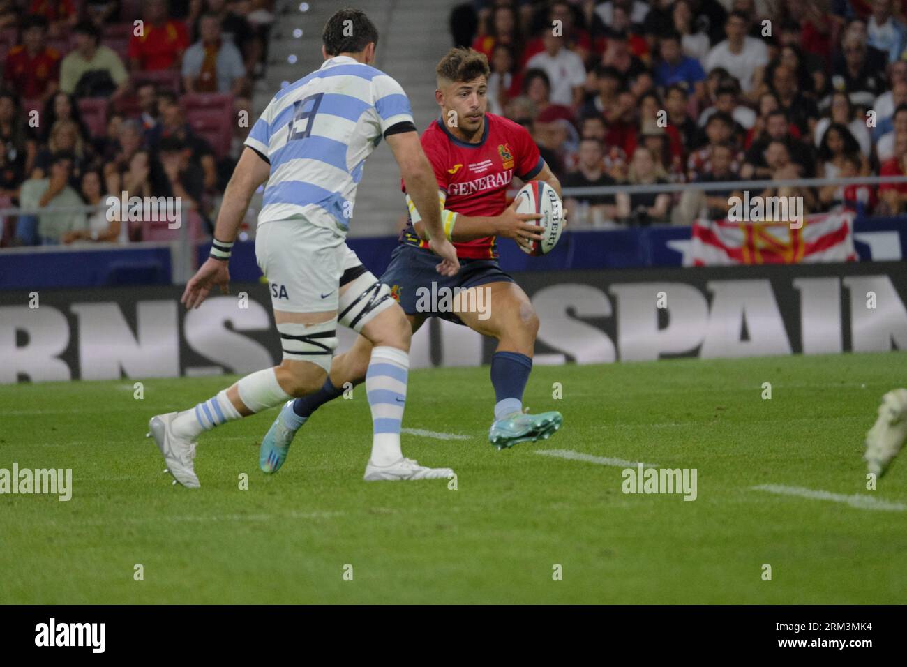 Metropolitano Stadium, Madrid, Spain. 26th Aug, 2023. Rugby teams in ...