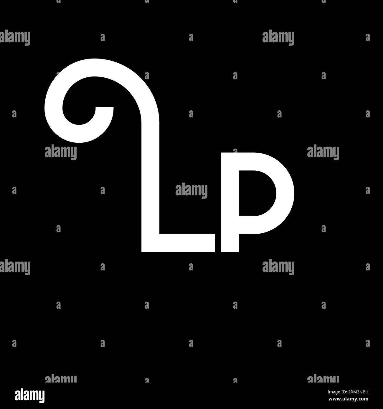 Lp minimal logo hi-res stock photography and images - Alamy