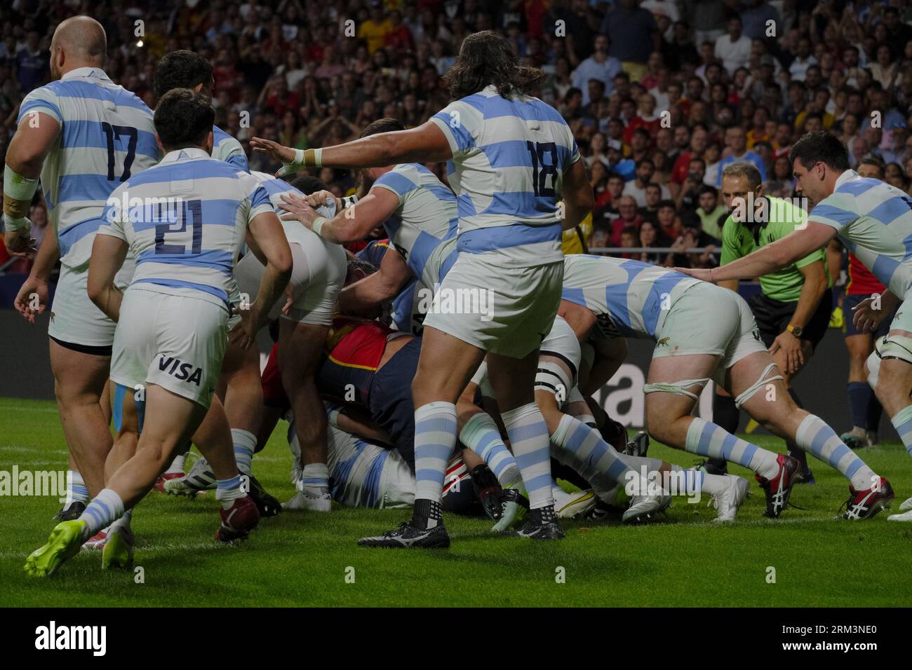 Metropolitano Stadium, Madrid, Spain. 26th Aug, 2023. Rugby teams in ...