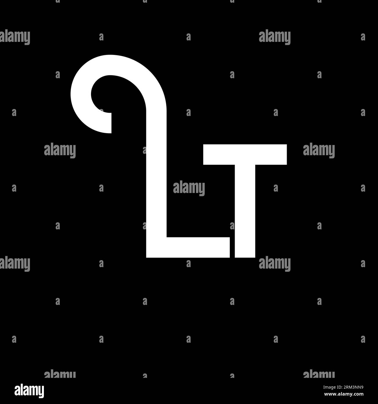 Lt minimal logo design Stock Vector Images - Alamy