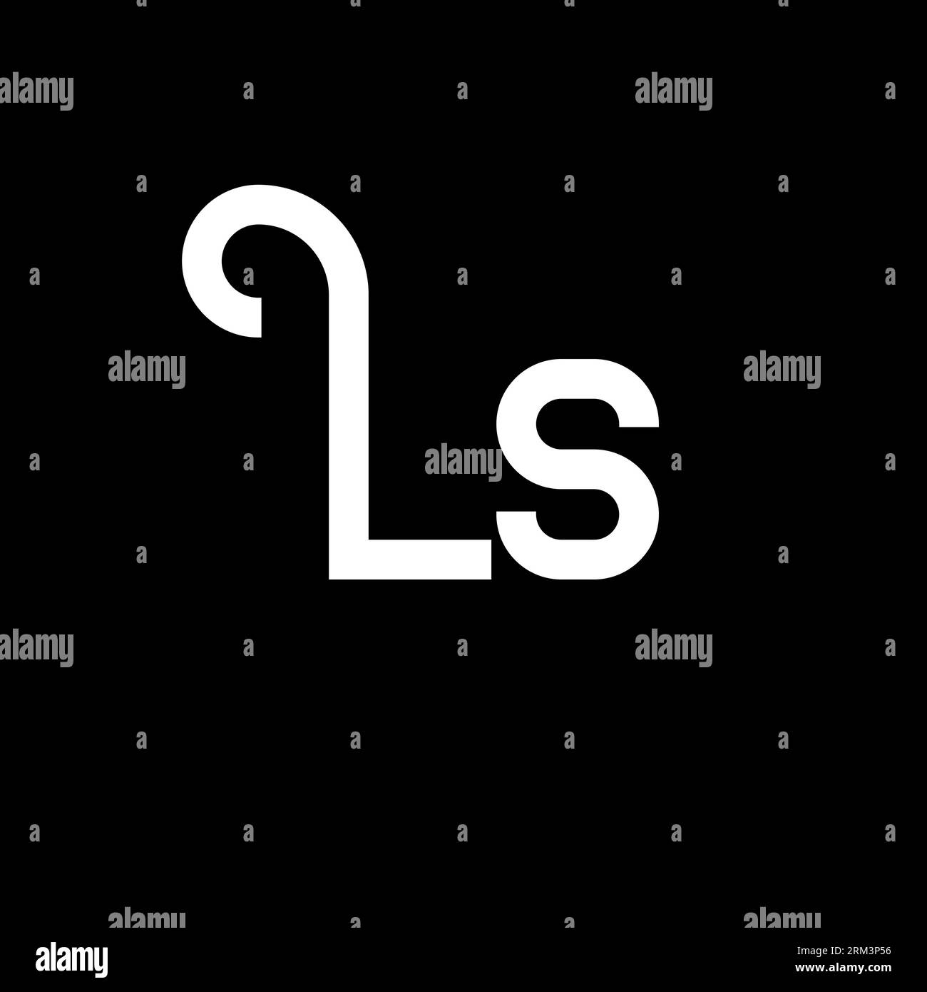 LS Letter Logo Design. Initial letters LS logo icon. Abstract letter LS minimal logo design ...