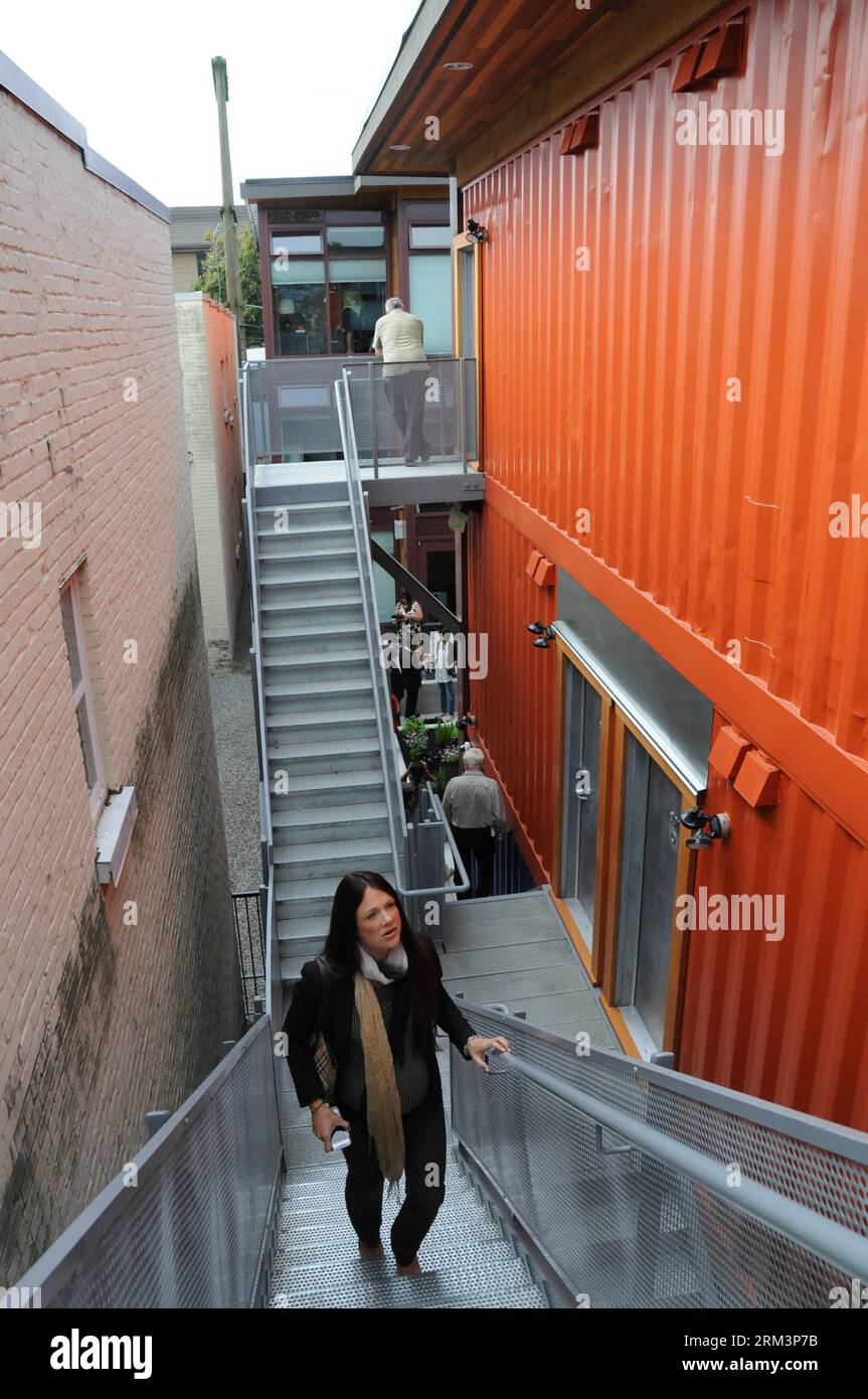 Shipping container housing for homeless hi-res stock photography and ...