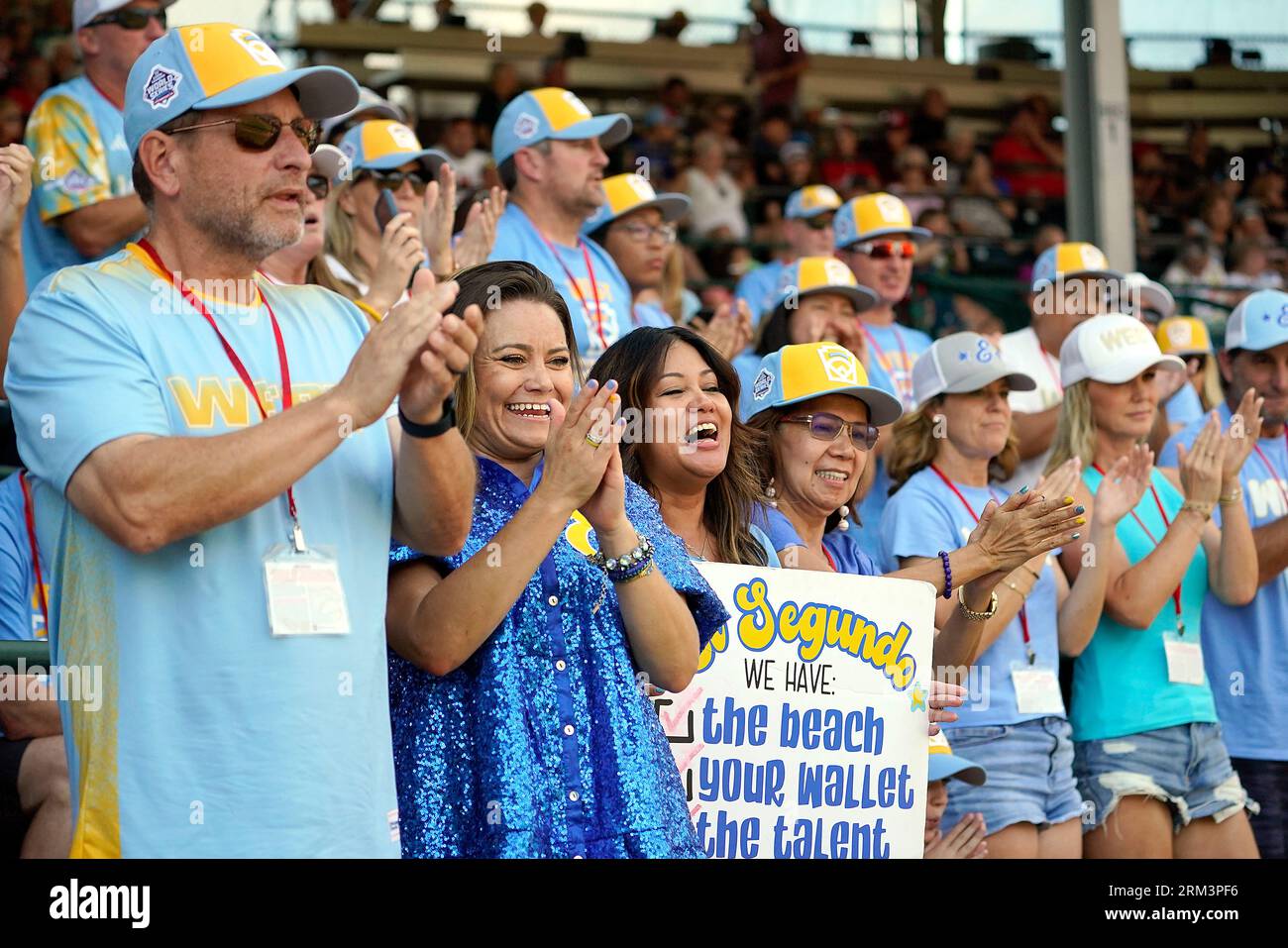 El Segundo, Calif., fans cheer the team on against Needville, Texas ...