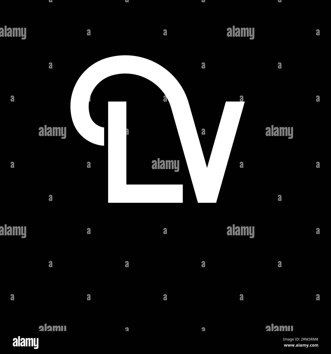 Lv minimal logo hi-res stock photography and images - Alamy