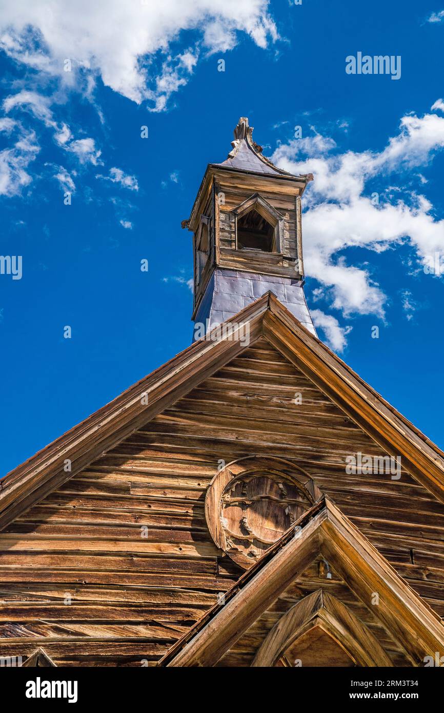 Methodist church in Bodie ghost town in California. The church was ...