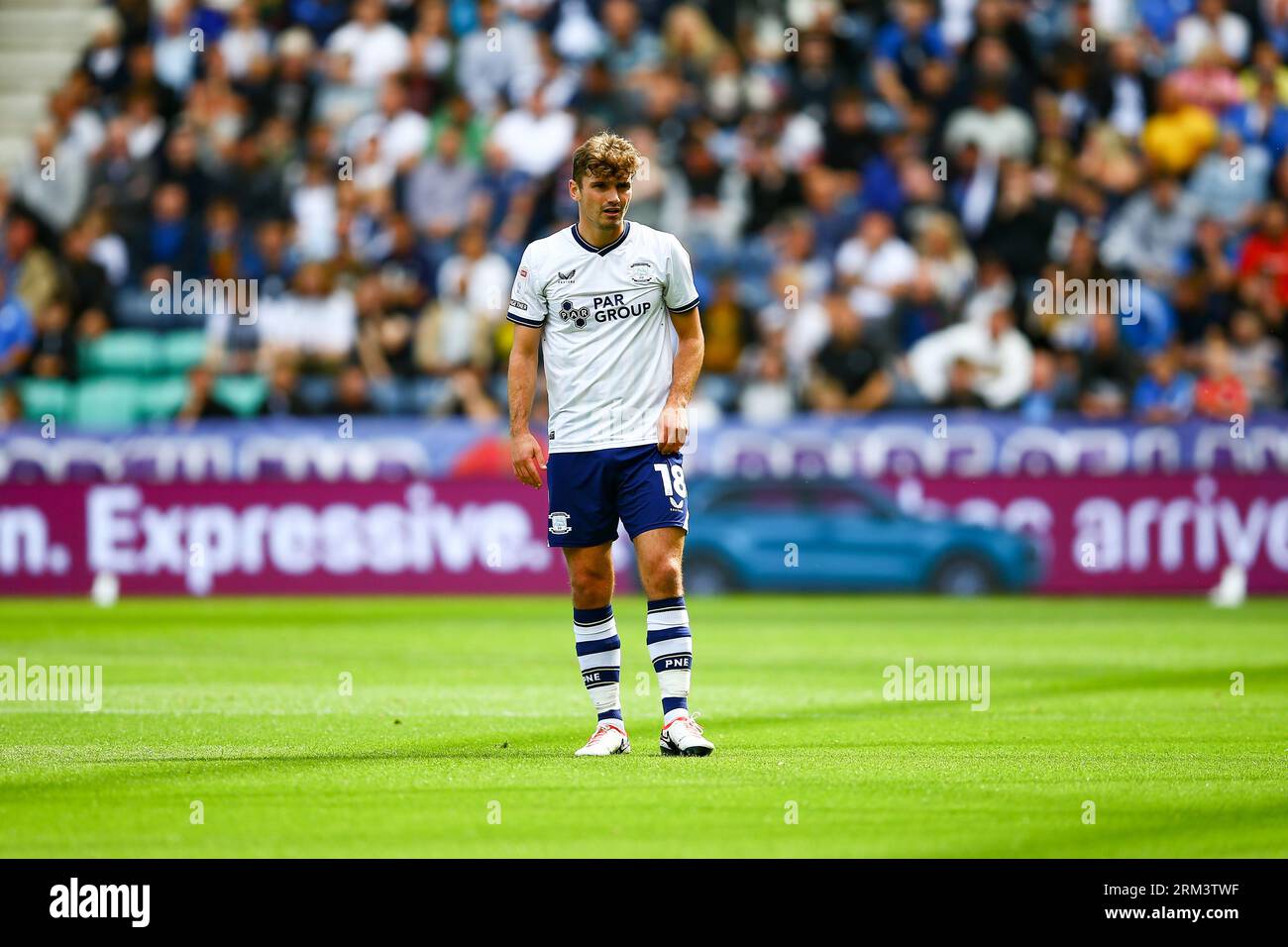 Deepdale Stadium, Preston, England - 26th August 2023 Ryan Ledson (18 ...