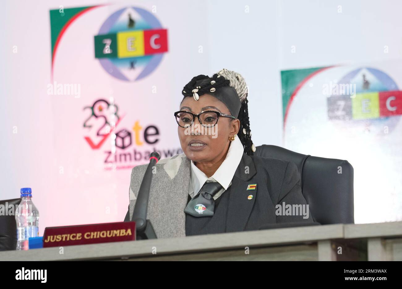 Zimbabwe Electoral Commission Chairperson Priscilla Makanyara Chigumba ...