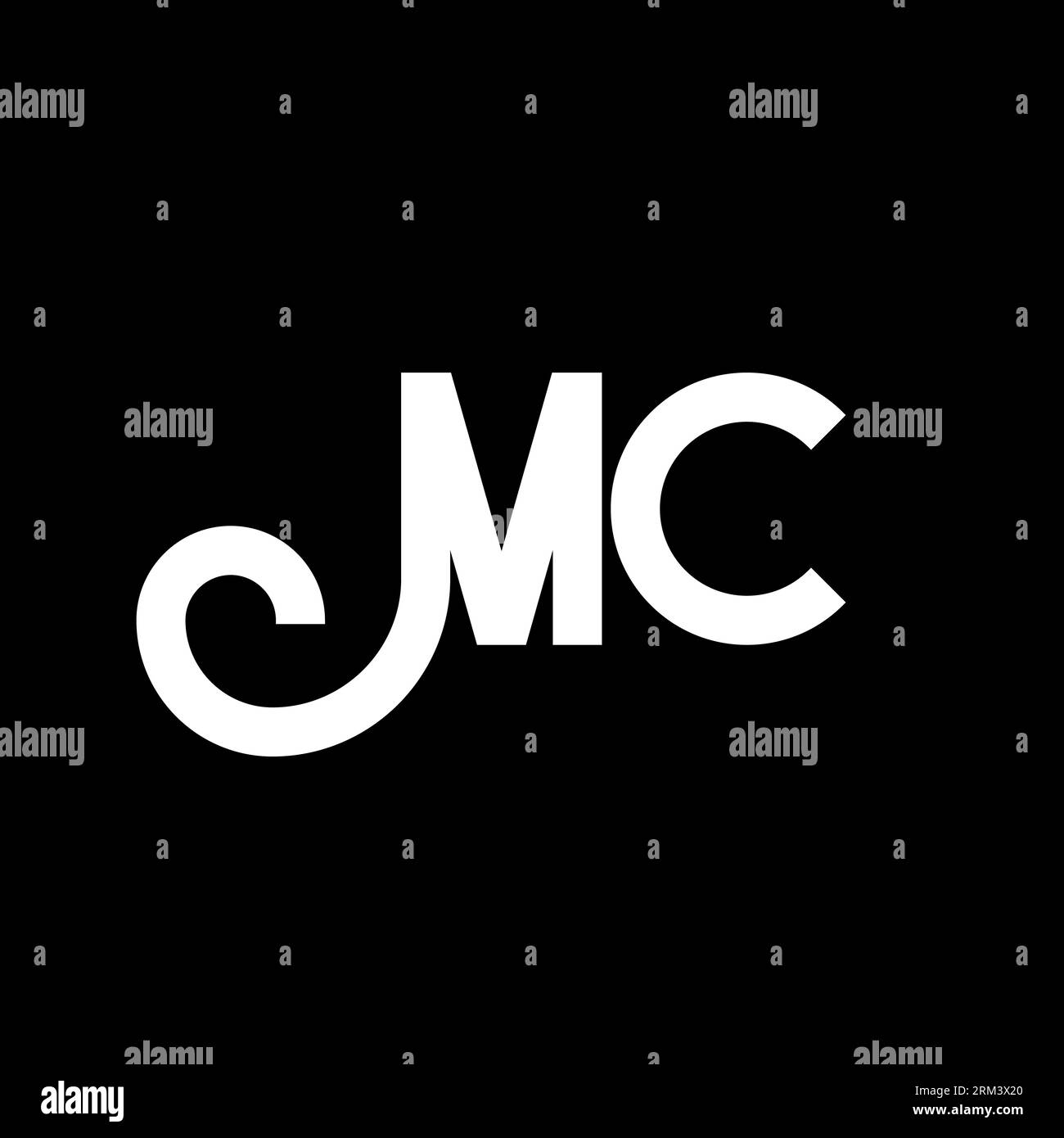 MC Letter Logo Design. Initial letters MC logo icon. Abstract letter MC ...