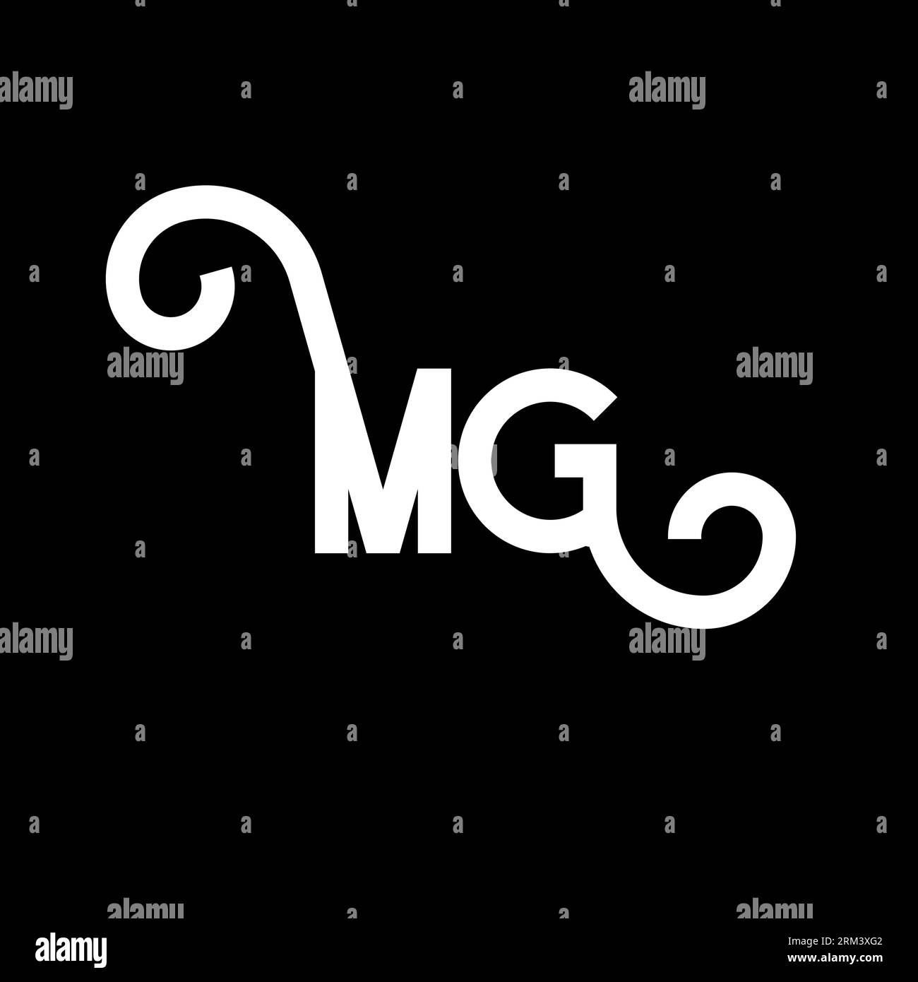 Mg logo set hi-res stock photography and images - Alamy