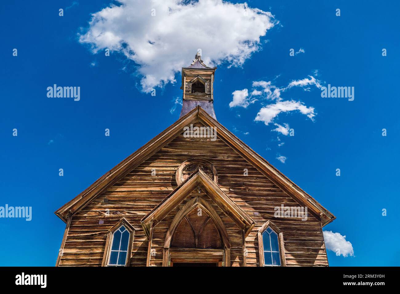 Methodist church in Bodie ghost town in California. The church was ...