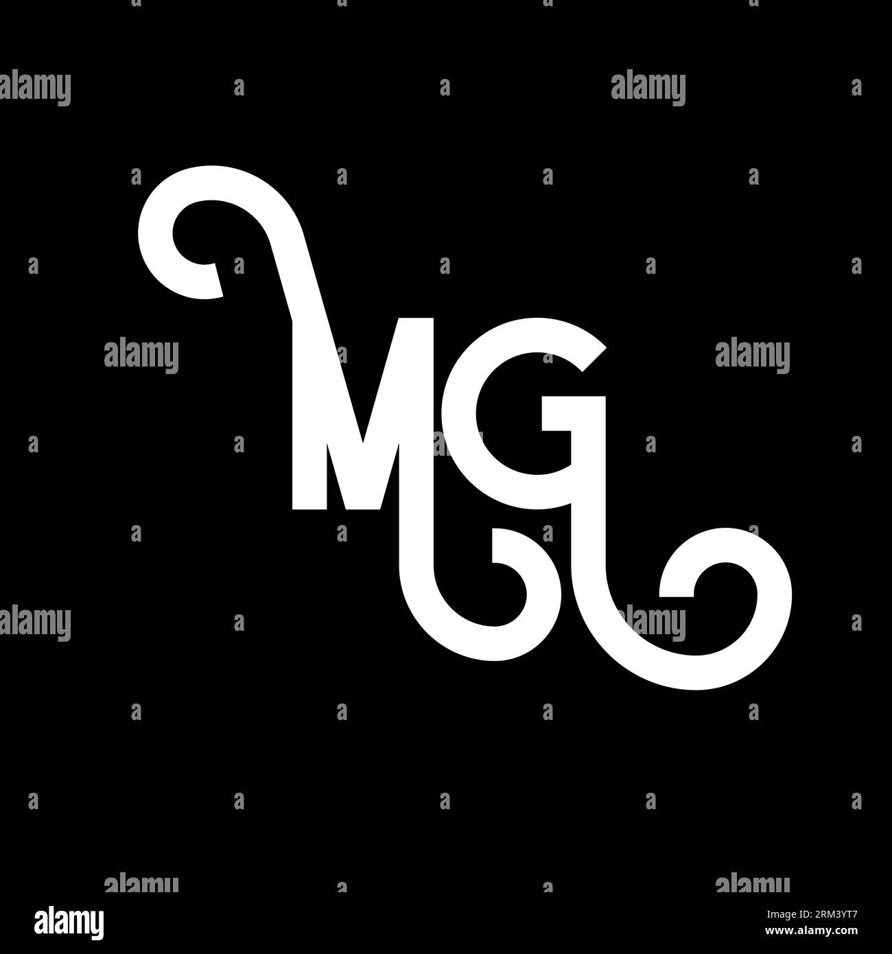 Mg logo set hi-res stock photography and images - Alamy
