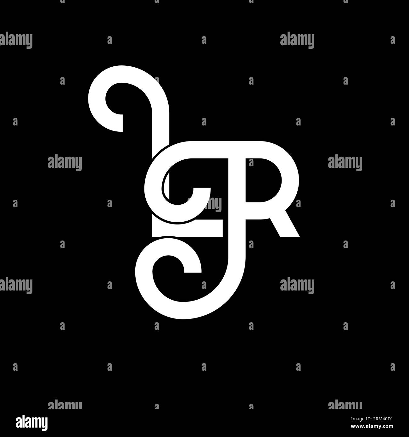 LR Letter Logo Design. Initial letters LR logo icon. Abstract letter LR ...