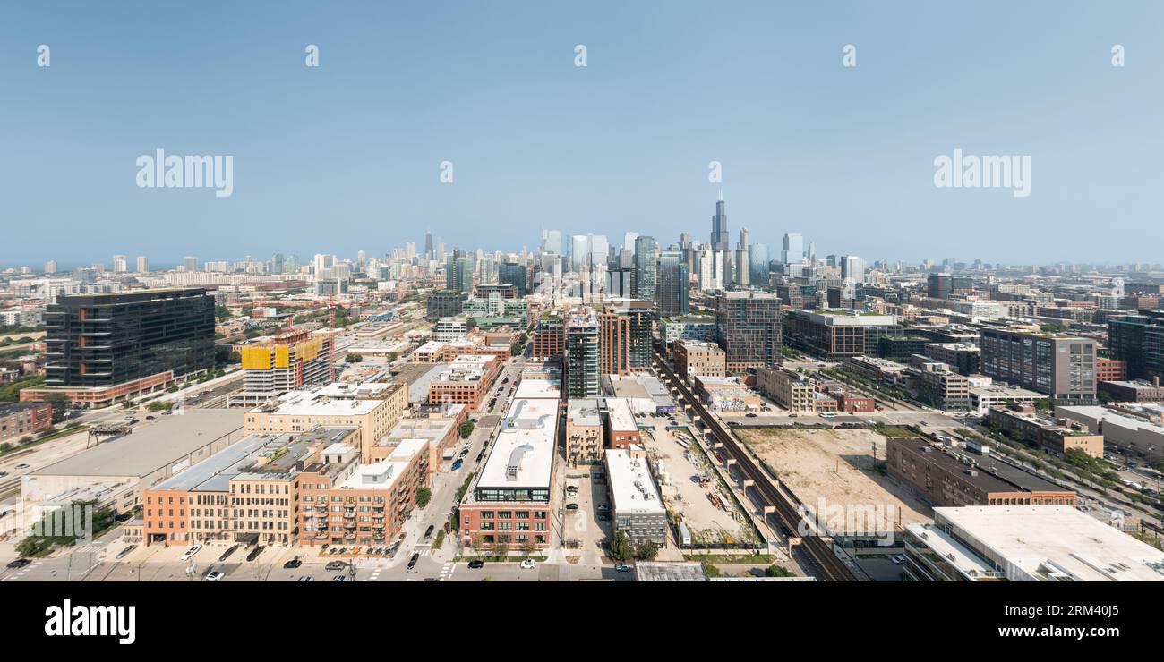 Aerial view of the west loop Stock Photo - Alamy
