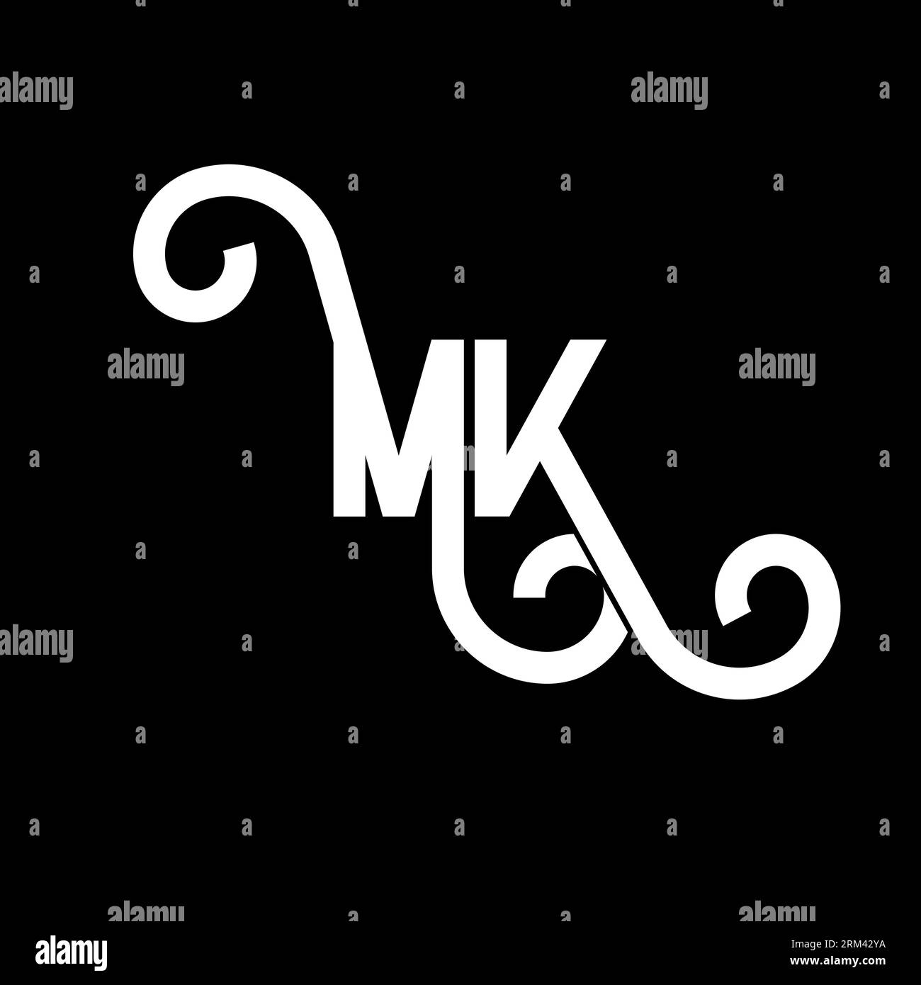 Mk word Stock Vector Images - Alamy