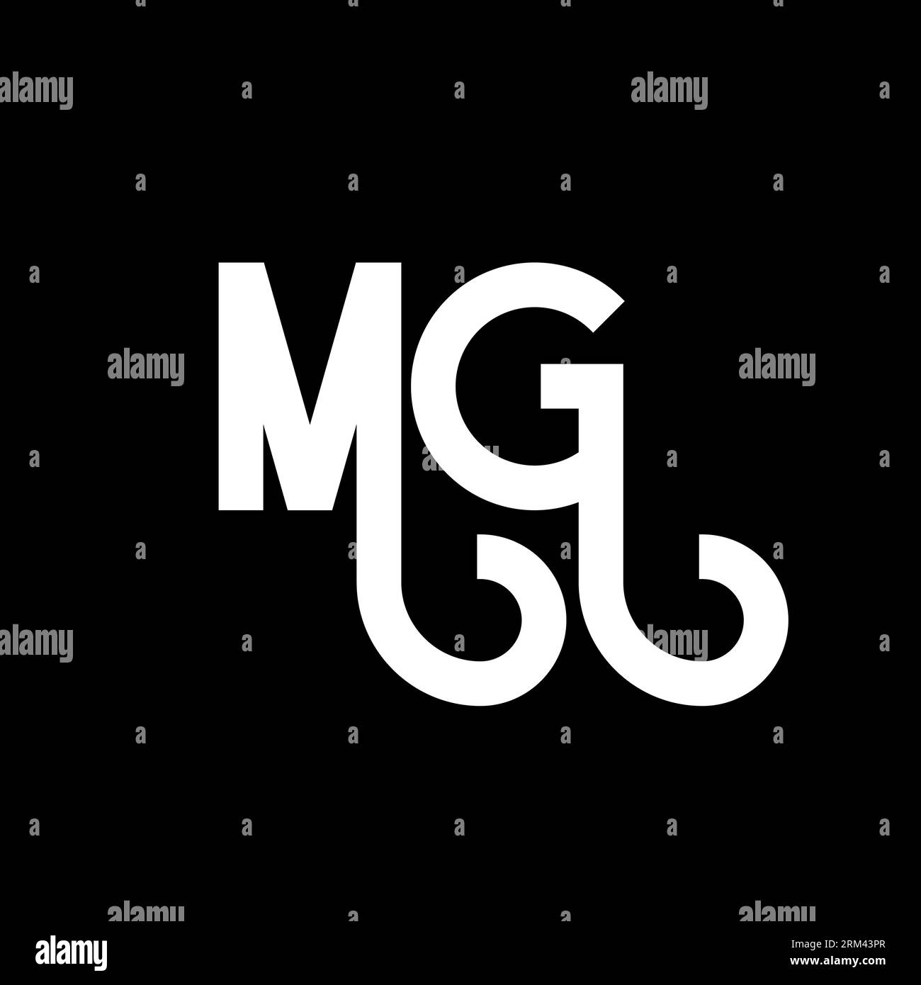Mg logo set hi-res stock photography and images - Alamy