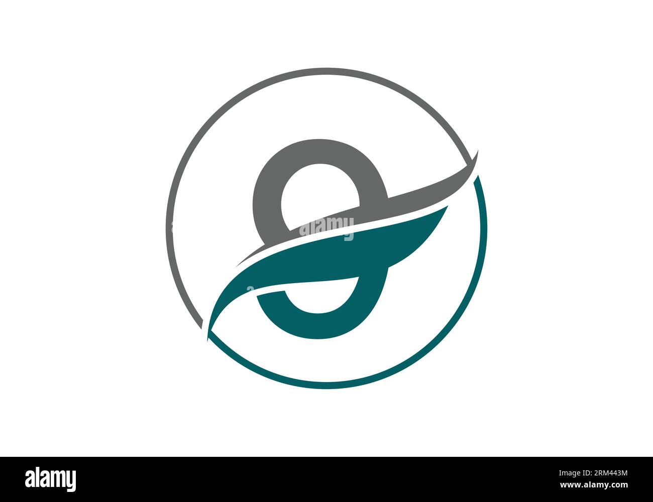 Initial 9 alphabet with swoosh or ocean wave logo design Vector ...