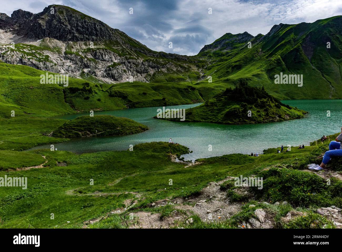 Allgäuer Bergseen in Alpen. Schrecksee Stock Photo - Alamy
