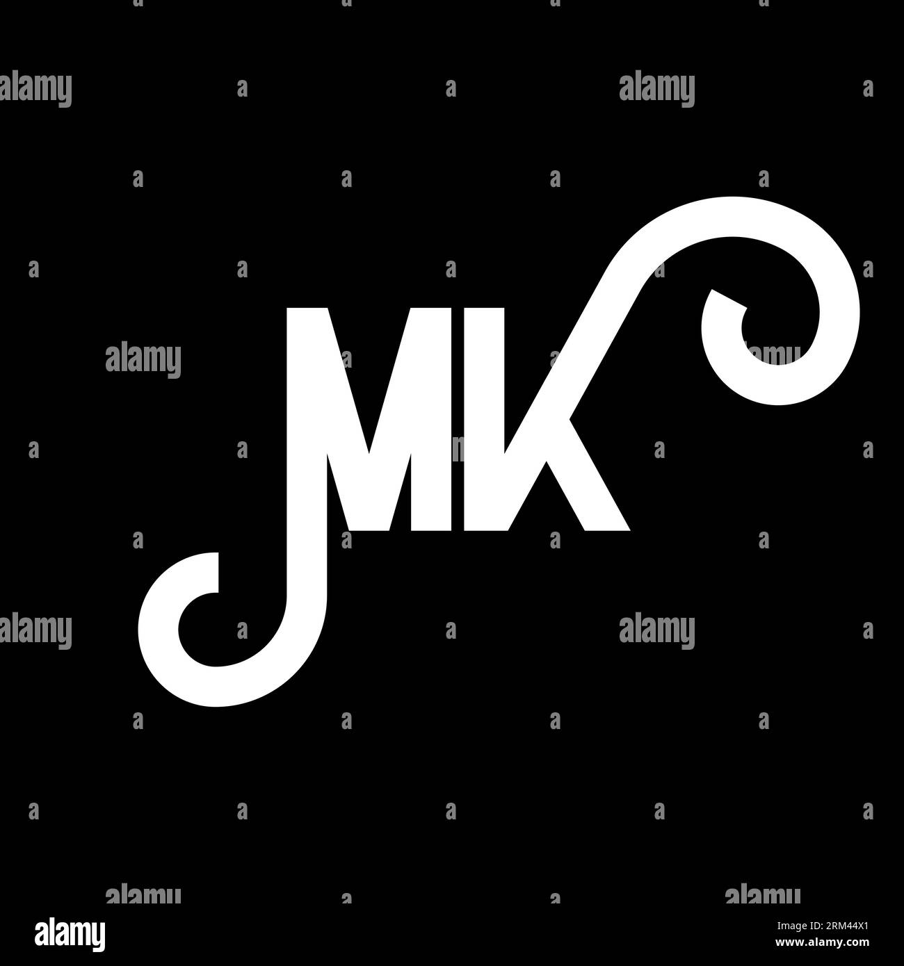 Mk font vector vectors Black and White Stock Photos & Images - Alamy