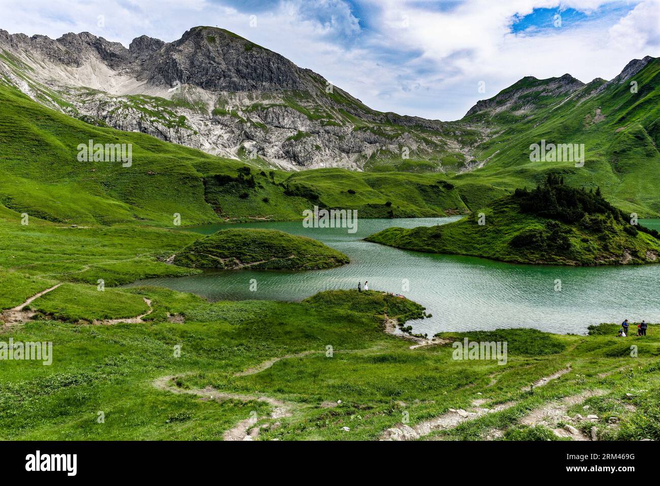 Allgäuer Bergseen in Alpen. Schrecksee Stock Photo - Alamy