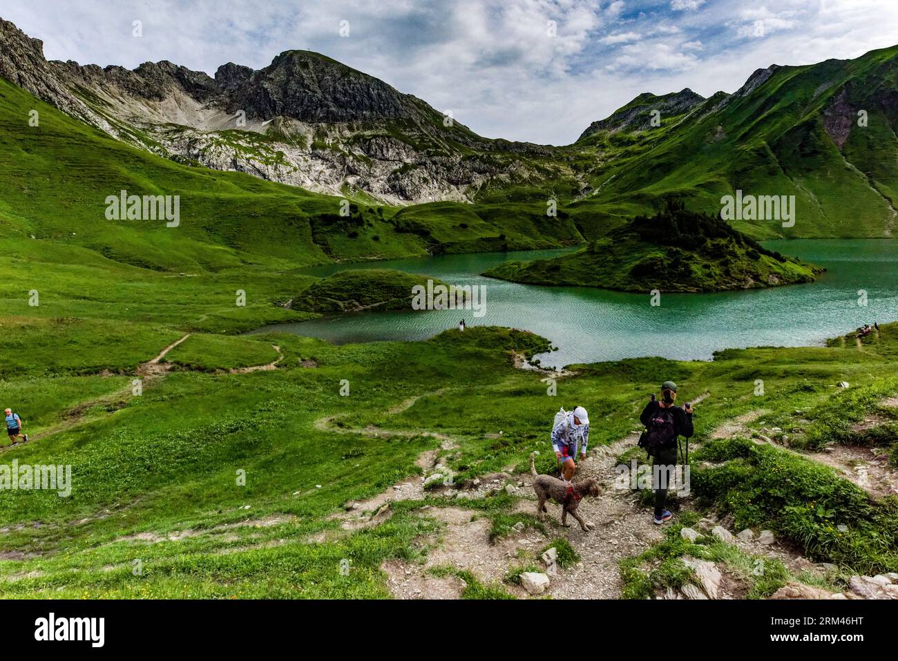 Allgäuer Bergseen in Alpen. Schrecksee Stock Photo - Alamy