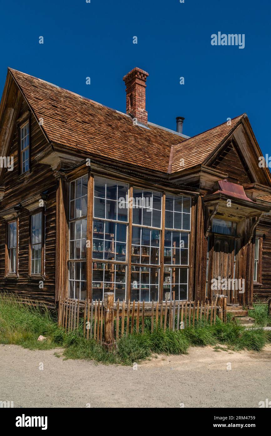 D.V. Cain House in Bodie ghost town in California. Built in 1873, this ...