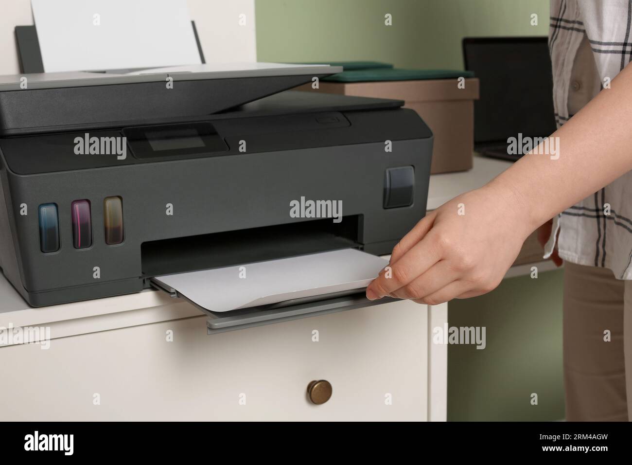 Modern computer setup printer hi-res stock photography and images - Alamy