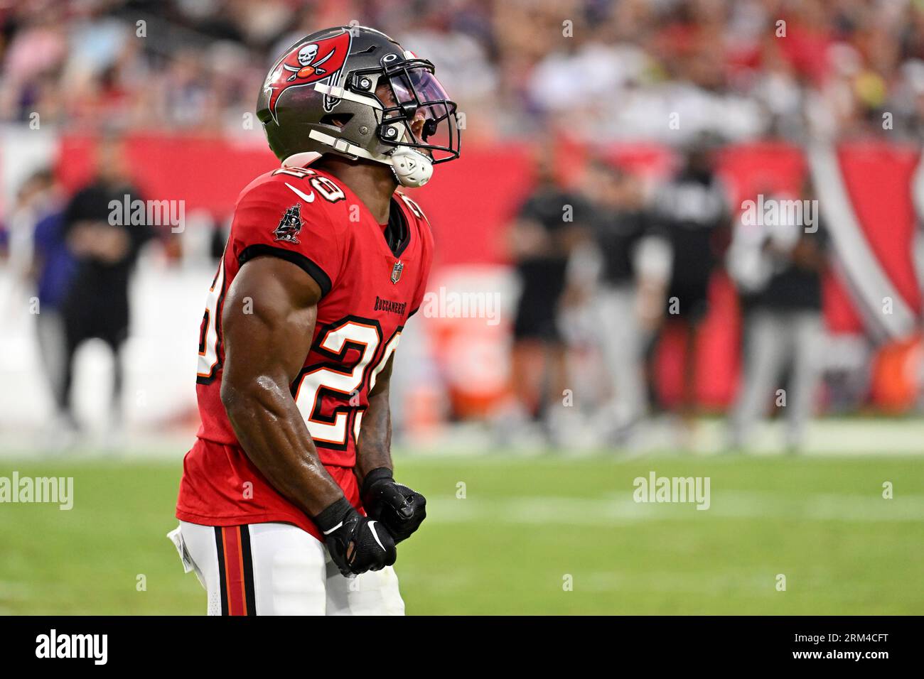 Tampa Bay Buccaneers safety Christian Izien celebrates after recovering ...