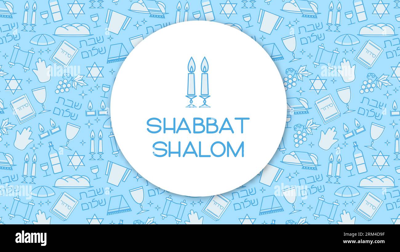 Shabbat blue background Stock Vector Image & Art - Alamy