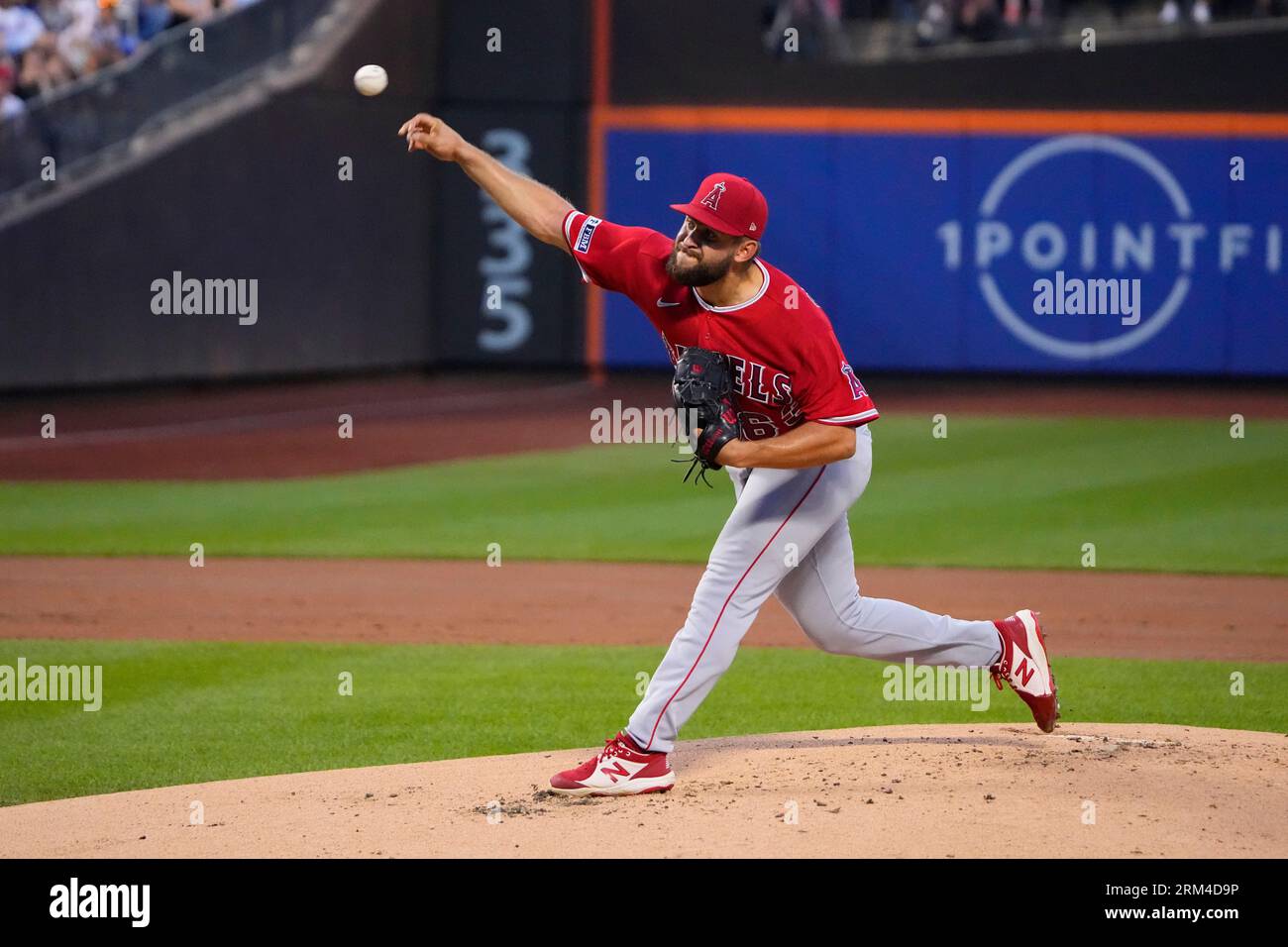 FLUSHING, NY - AUGUST 26: Los Angeles Angels Pitcher Chase Silseth (63 ...