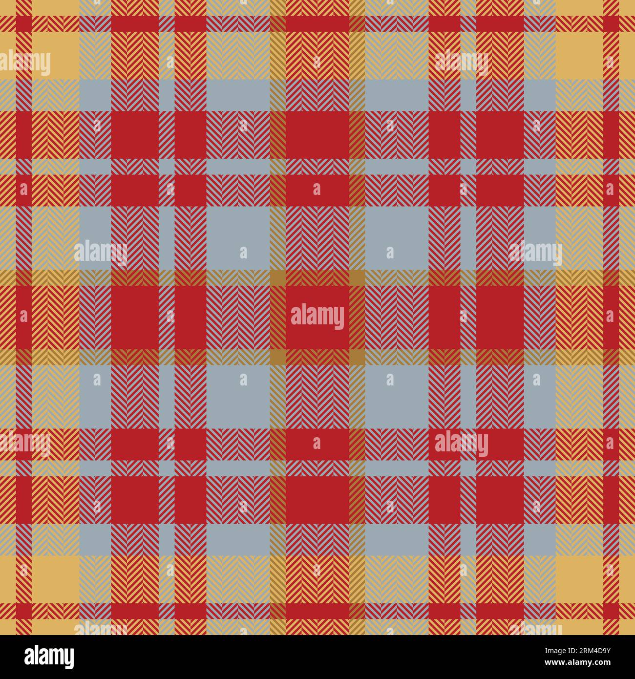 Plaid check pattern in orange and red colors. Seamless fabric texture ...