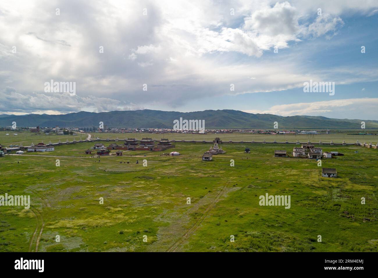 Aerial view mongolian hi-res stock photography and images - Alamy
