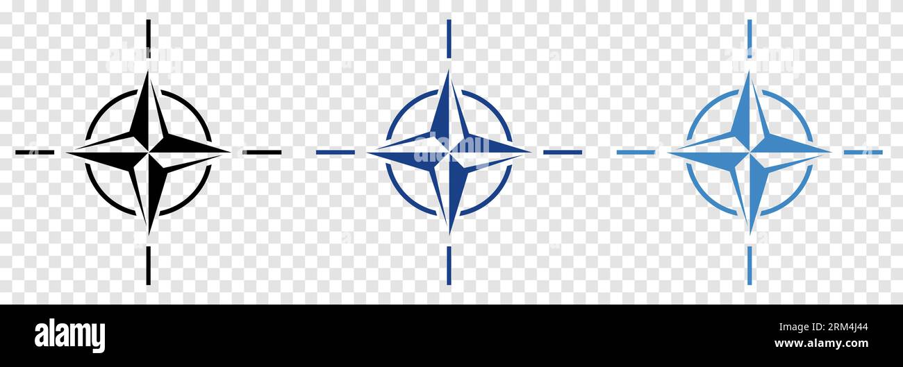 NATO logos set. Editorial North Atlantic Treaty Organization icons ...