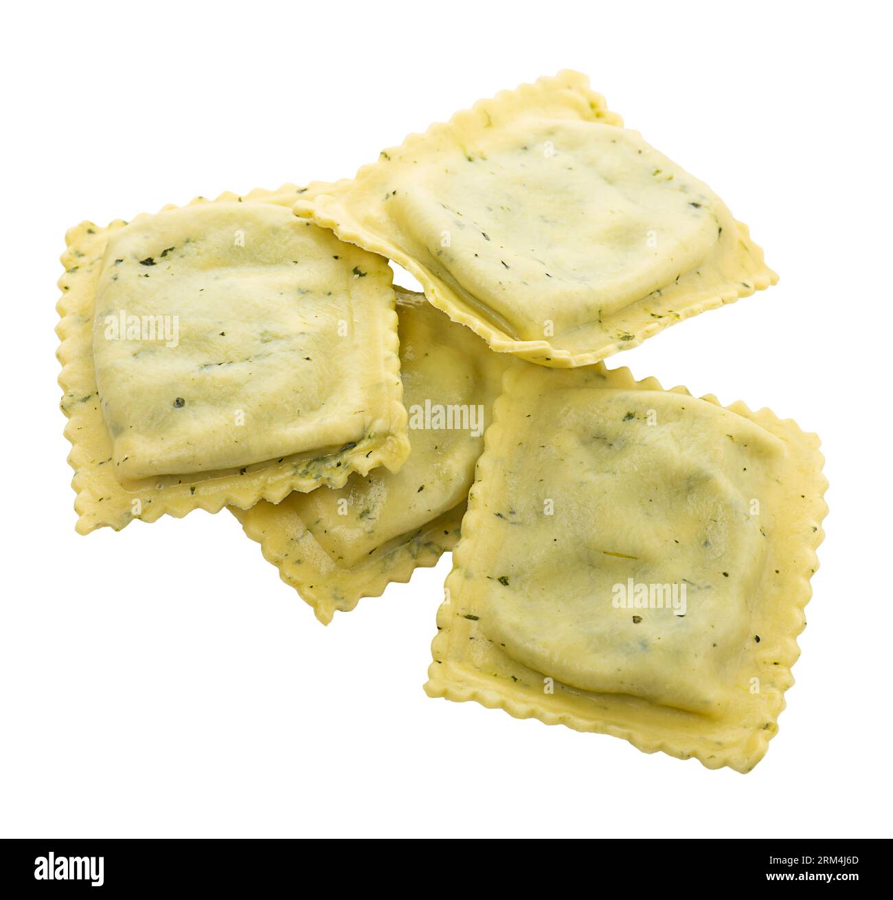 Ravioli top view Cut Out Stock Images & Pictures - Alamy