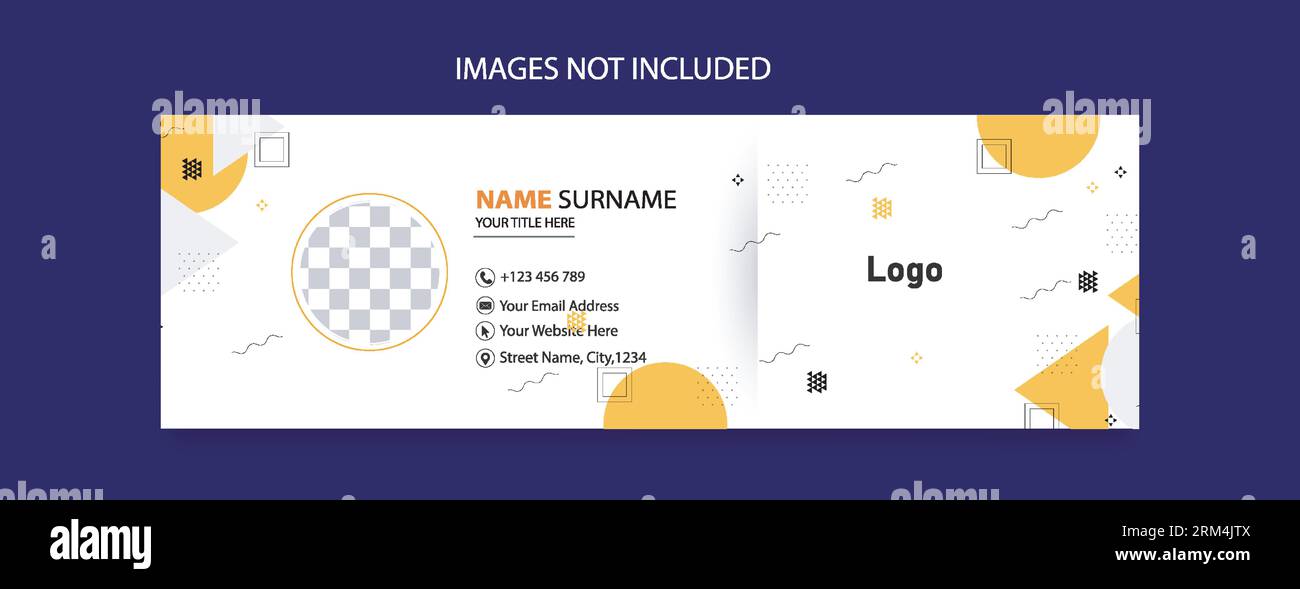 Email footer template design for business promotional Stock Vector ...