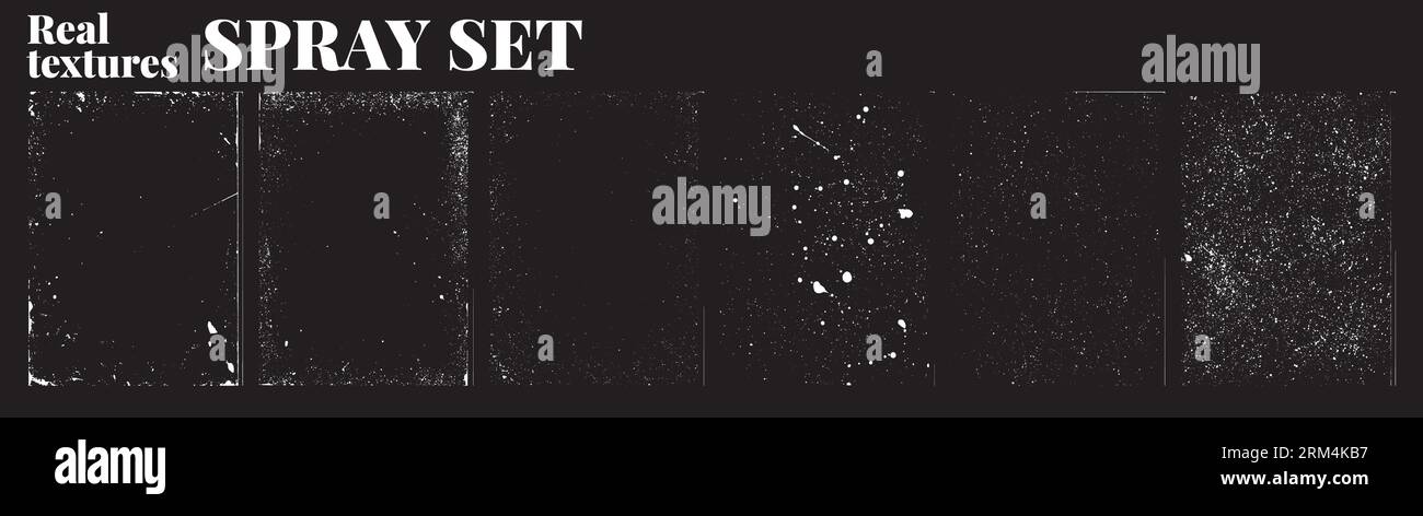 Black grunge set splashes Stock Vector Images - Alamy