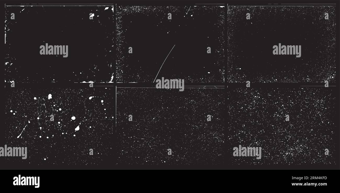 Collection of textures, splashes A4 format, real handmade strokes ...