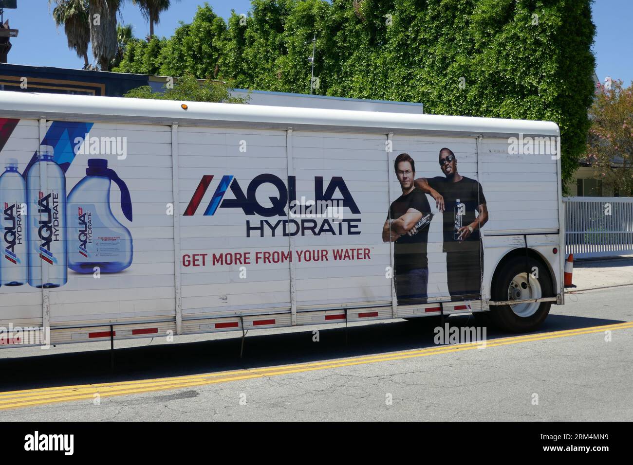 Los Angeles, California, USA 22nd August 2023 Agua Hydrate Truck with ...