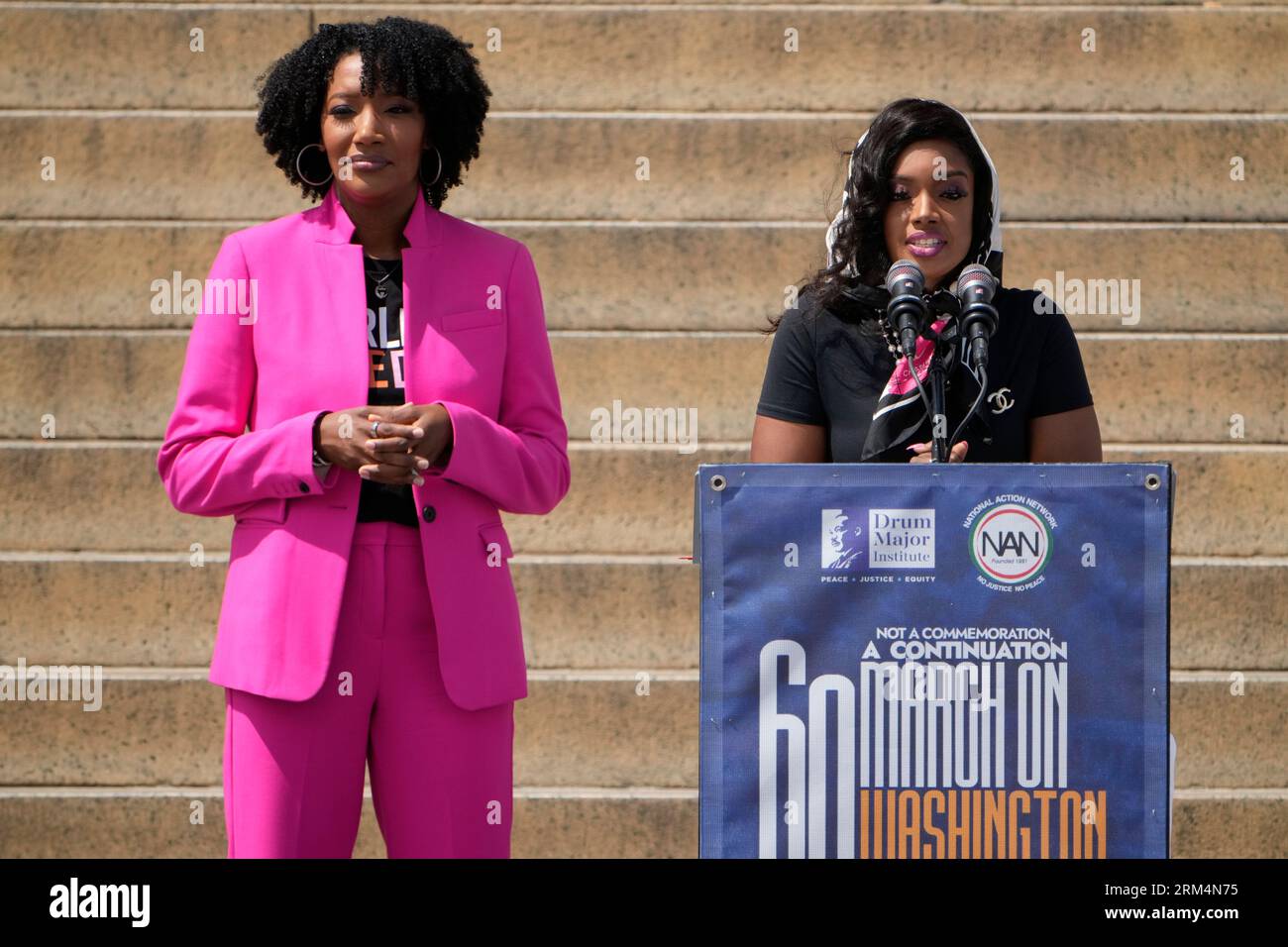 Arian Simone, with the Fearless Fund, speaks at the 60th Anniversary of ...