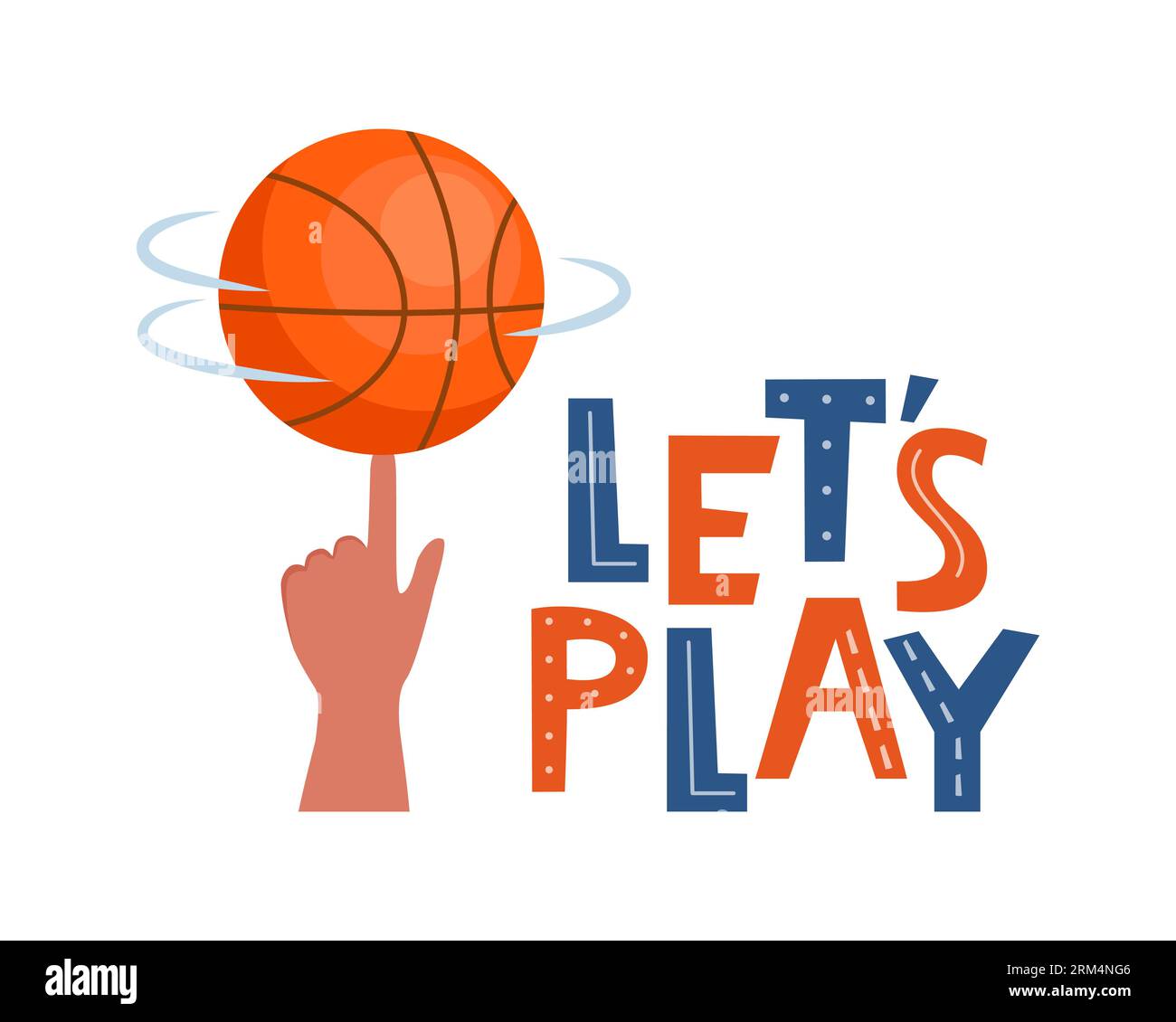 Let's Play Basketball, T-shirt design typography with basketball ...