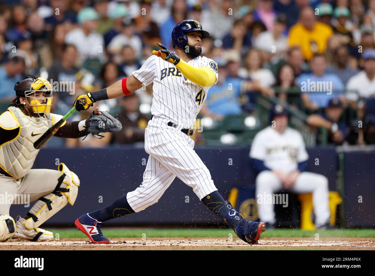 MILWAUKEE, WI - AUGUST 26: Milwaukee Brewers first baseman Carlos ...