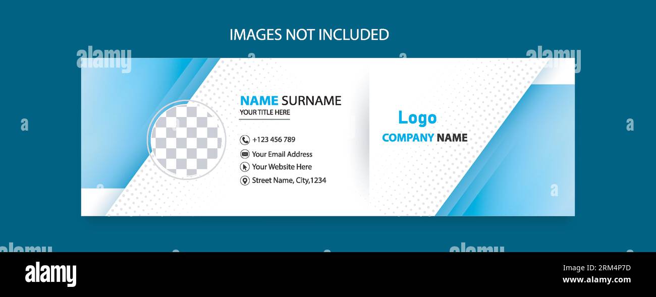 Email footer template design for business promotional Stock Vector ...