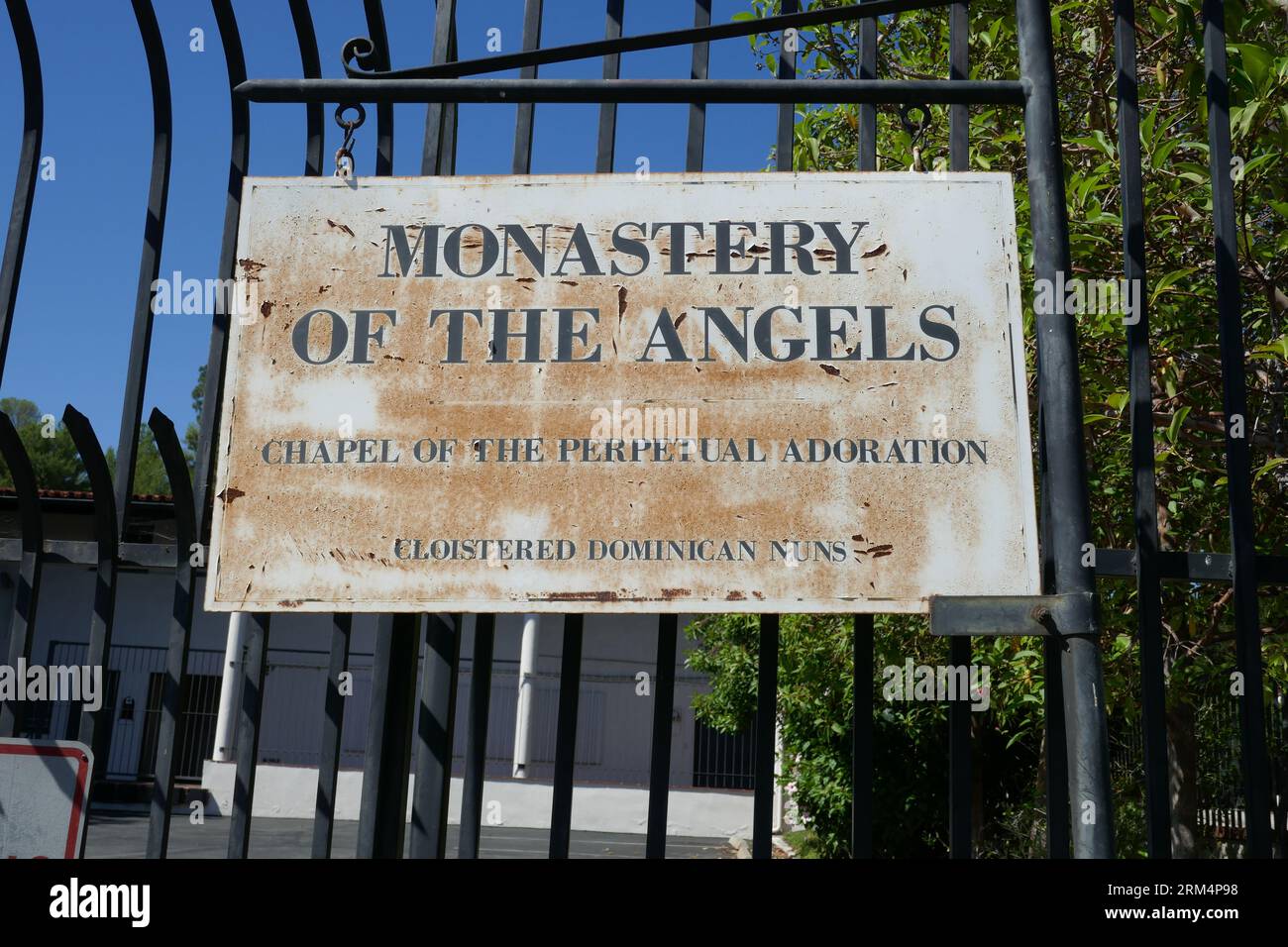 Los Angeles, California, USA 22nd August 2023 Monastery of the Angels ...