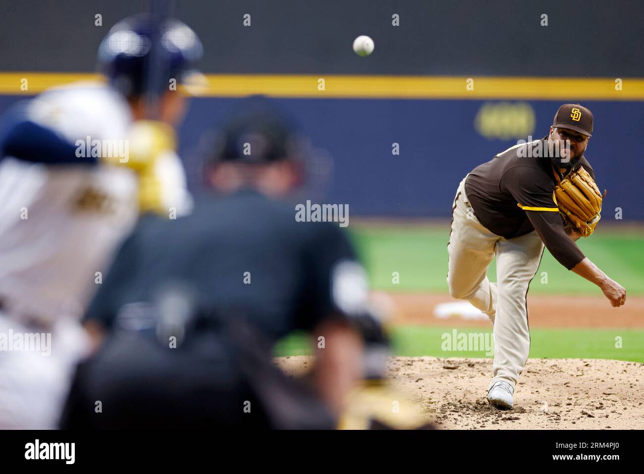 MILWAUKEE, WI - AUGUST 26: San Diego Padres starting pitcher Pedro ...