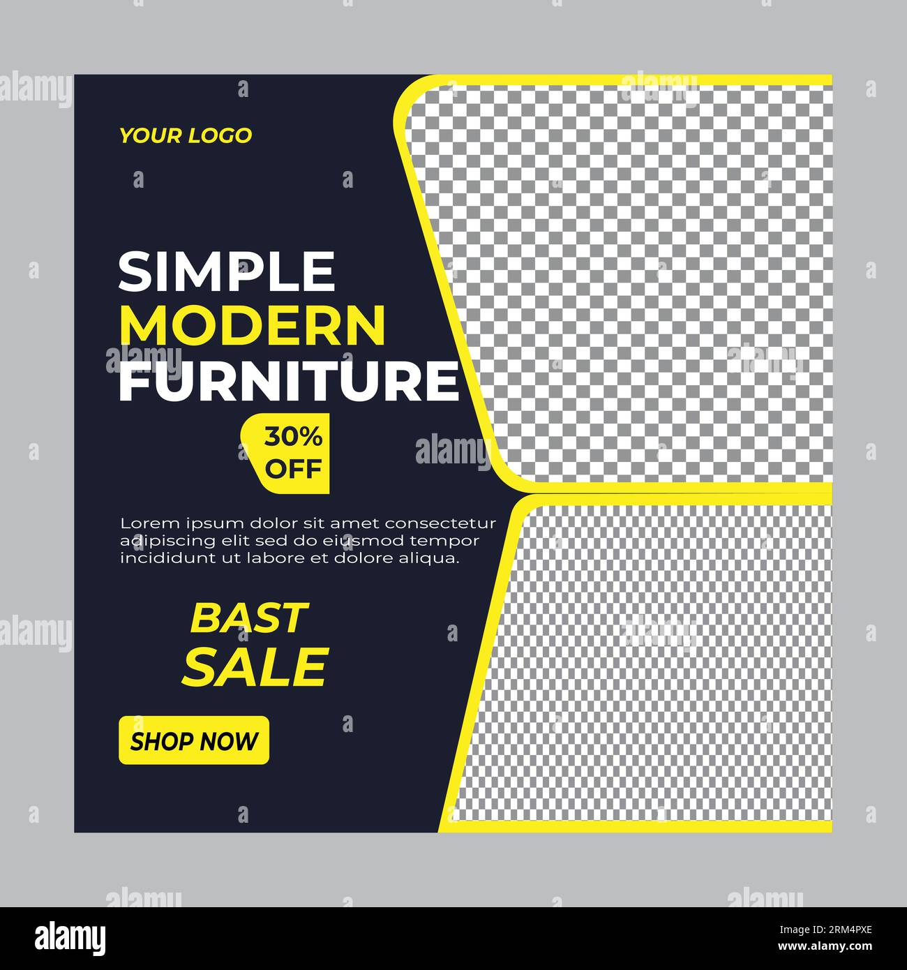 Modern post design Stock Vector Images - Alamy